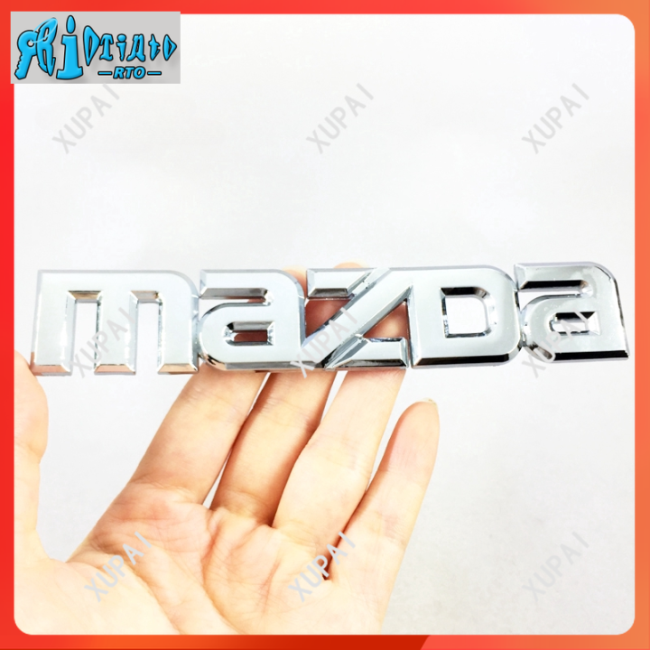 RTO Chrome MAZDA Letter Logo Car Auto Rear Trunk Emblem Sticker Badge ...