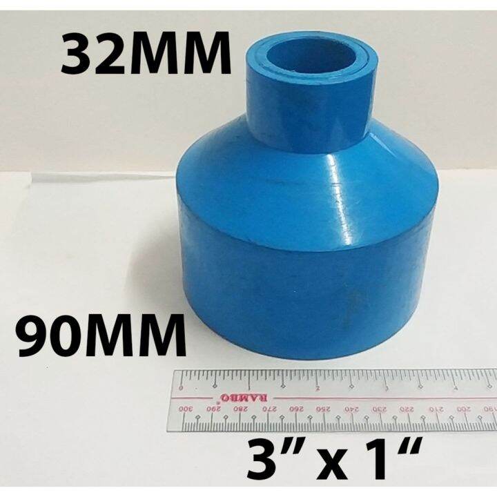 PVC COUPLING REDUCER 3 X 1 BLUE FOR CLEAN WATER PVC BELL REDUCER 90MM X ...