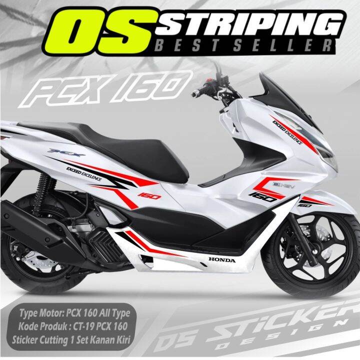 CT-19 Cutting Sticker PCX 160 Simpel Variasi Kating Stiker OS Stiker ...