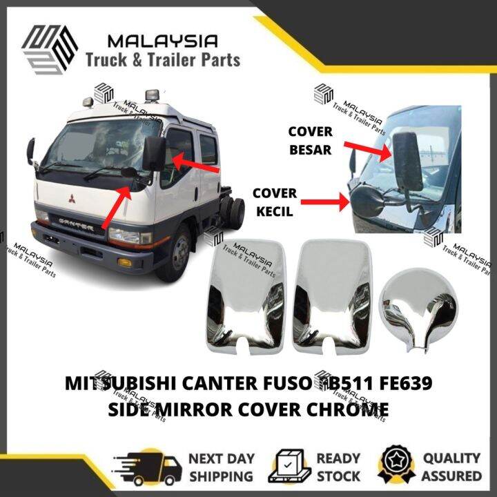 MITSUBISHI CANTER FUSO FB511 FE639 FE434 SIDE MIRROR COVER CHROME ...