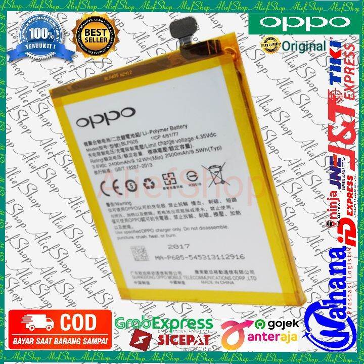 Batrai Oppo NEO 7 A33 F1 BLP605 Batre BLP 605 Baterai Original Battery ...