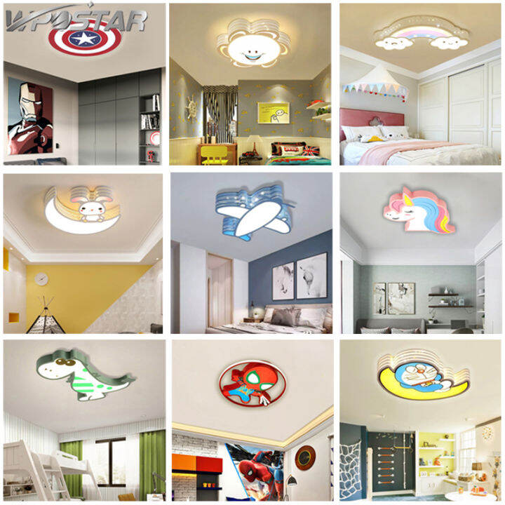 Fashion LED Cartoon Ceiling Light, Cute Child Bedroom Ceiling Lamp ...