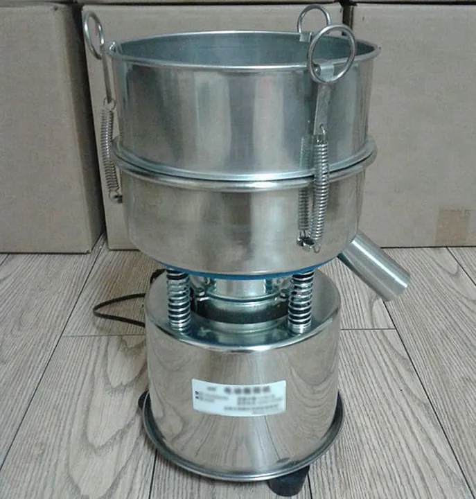 110V / 220V SS Dia 20cm Particle Powder Vibration Screen Shaker ...