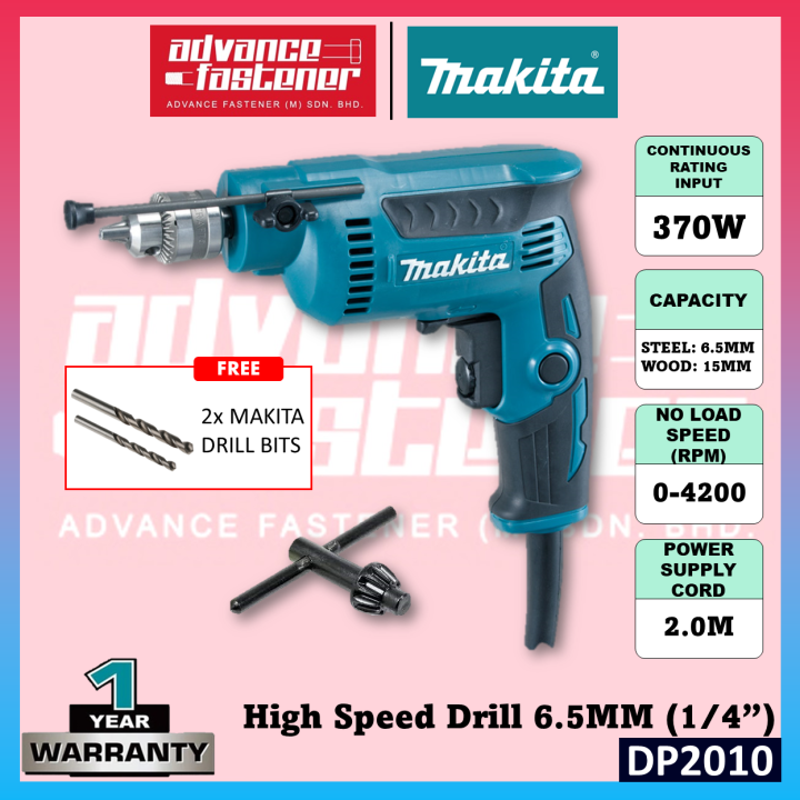 MAKITA Corded DP2010 High Speed Drill 6.5MM (1/4") | Lazada