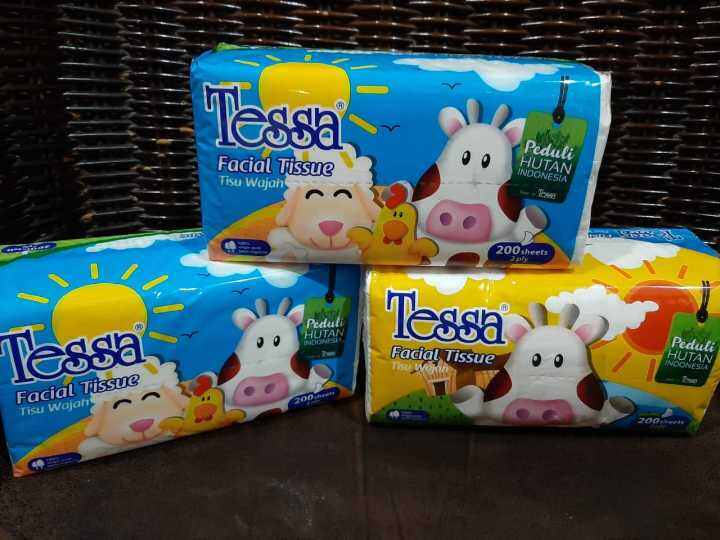 Tessa Facial Tissue 200 sheets 2 ply | Lazada Indonesia