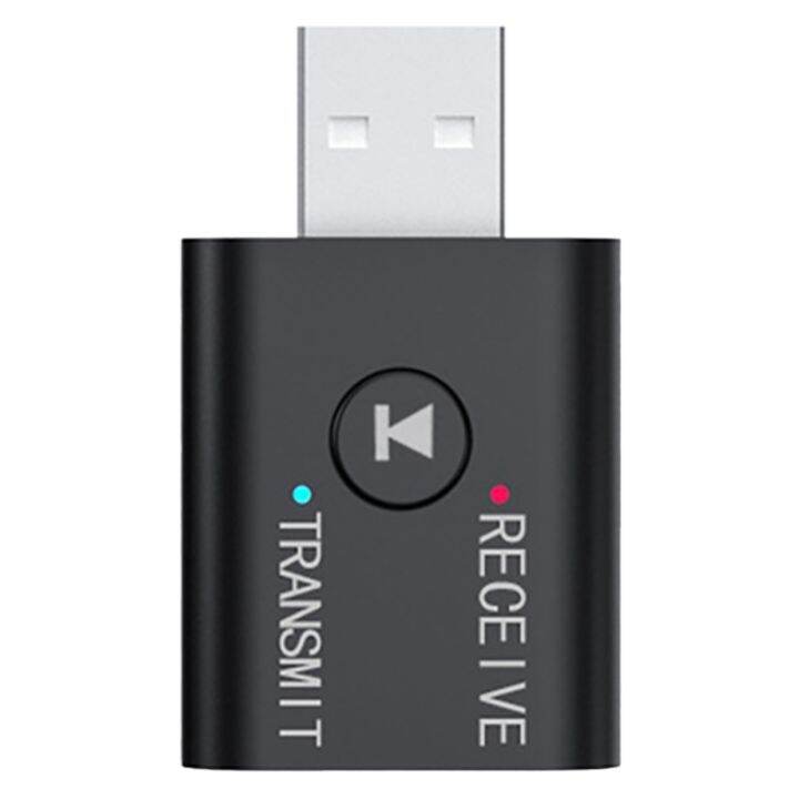 Portable Bluetooth 5.0 Transmitter Receiver 3.5mm AUX USB Mini 2 in 1 ...