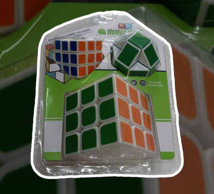 Mainan rubrik 3in1 / rubrik snacke rubrik 3x3/ magic cube SNI | Lazada Indonesia