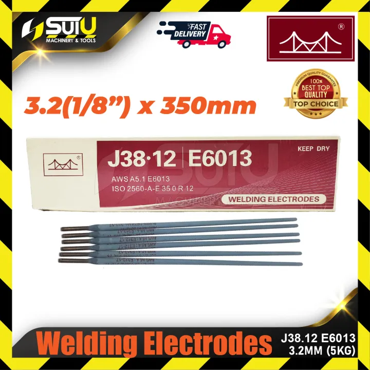 GOLDEN BRIDGE J38.12 E6013 3.2MM x 350MM Welding Electrodes (5KG) | Lazada