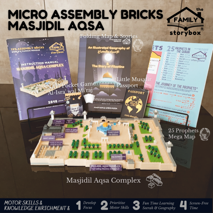 Micro Nano Blocks Bricks: Masjidil Aqsa Combo | Hadiah Hiasan Islam ...