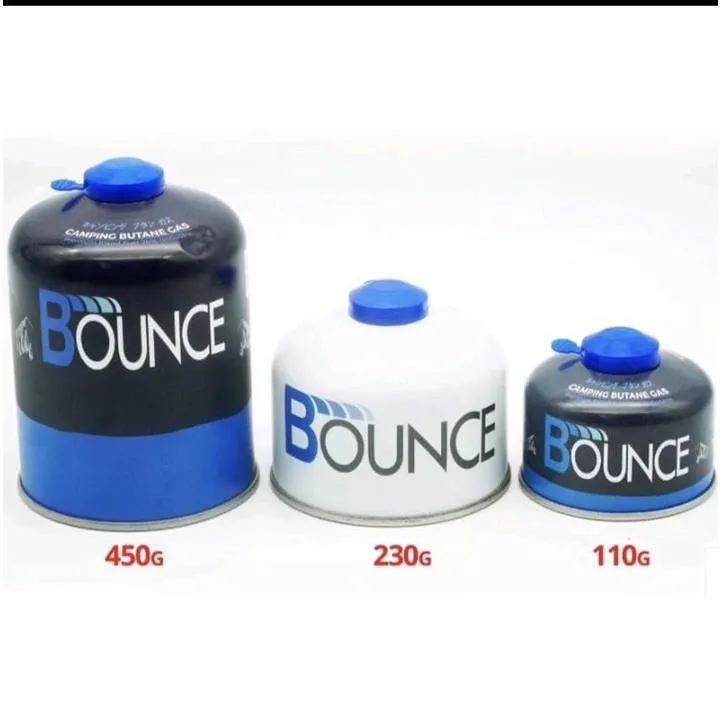 BOUNCE Camping Butane Gas 450/230/110 G (Screw Type Canister/Threaded ...
