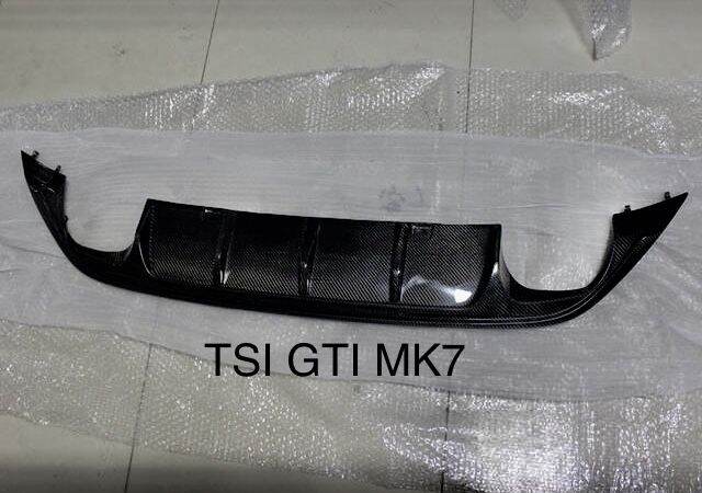 Volkswagen Golf mk7 tsi gti r r20 rear bumper carbon fiber fibre ...