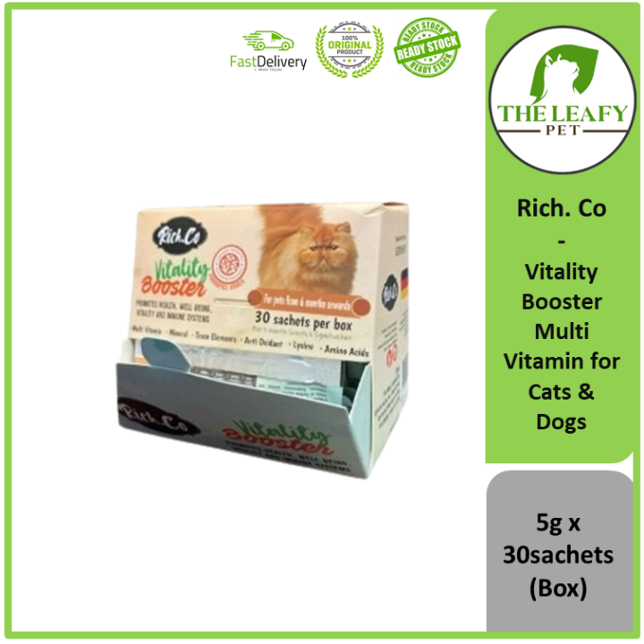 Rich.Co Cat Vitality Booster Multi Vitamin Sachet for Cat and Dog ...