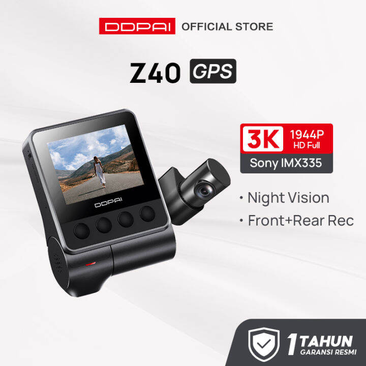 DDPAI Z40 Dash Cam Set Front & Rear Camera Set 1944p HD GPS 140° 24 ...