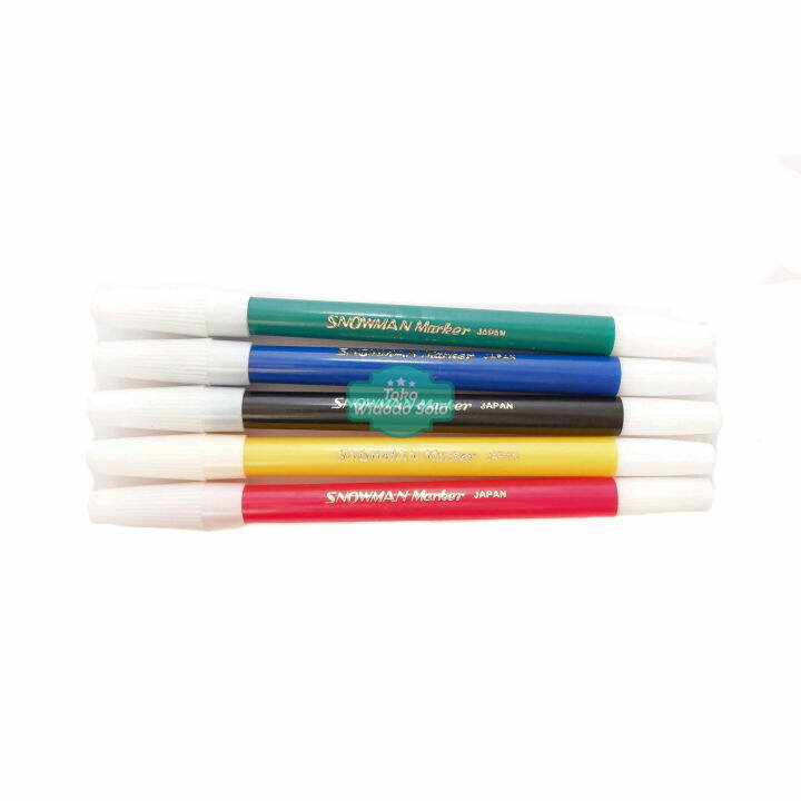 Spidol Snowman Kecil Warna Warni Coloring Markers (Hitam/ Merah/ Kuning ...