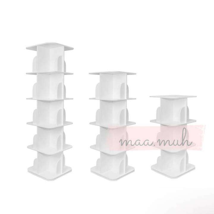 maa.muh White Rotating Bookshelf | Montessori Educational | Lazada PH