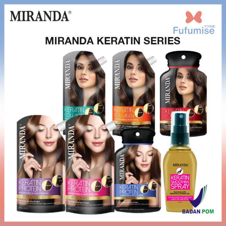 MIRANDA Keratin Series | Protein Collagen | Smoothing Spray 50ml ...