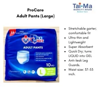 Large Procare Adult Diaper Pants (Pack of 10s) | Lazada PH