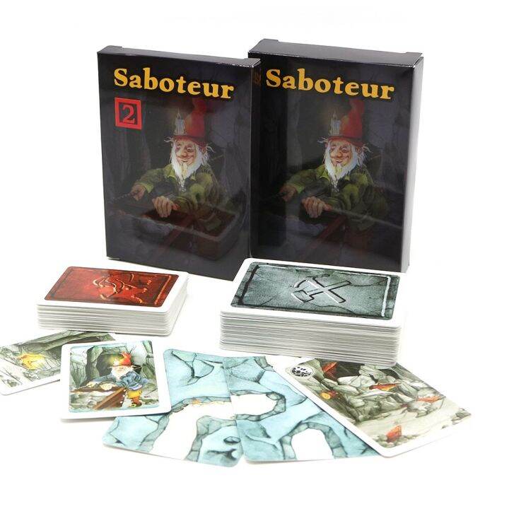 2022 Saboteur 1+2 Board Games With Expansion High Quality Dwarf Miner ...