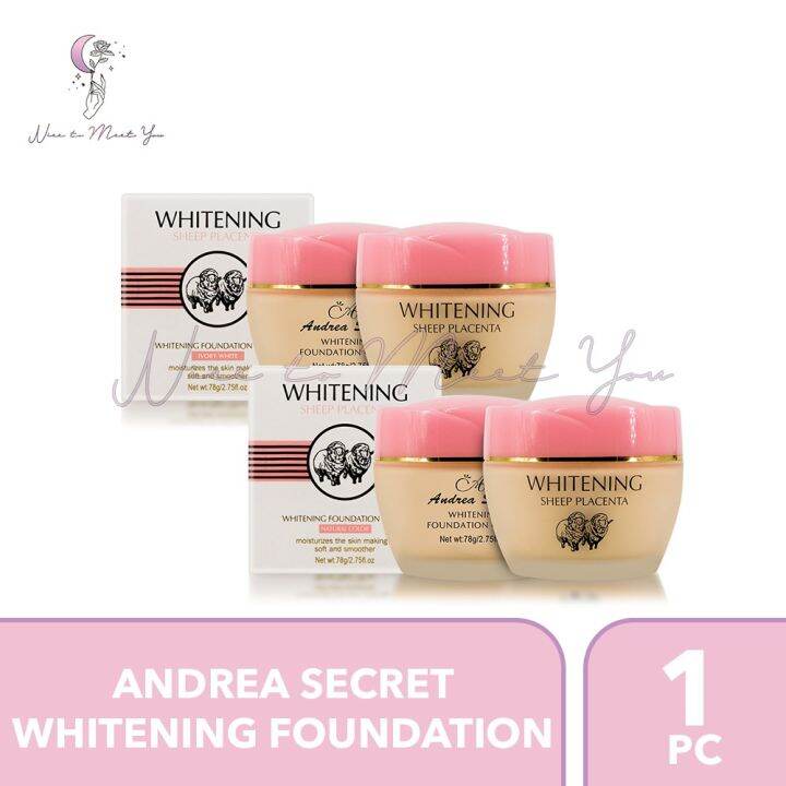 Explosive models Andrea Secret Sheep Placenta Whitening Foundation ...
