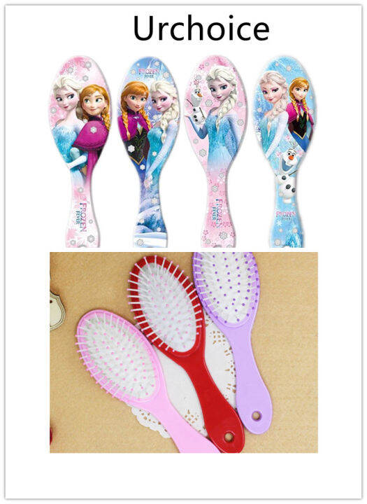 [READY STOCK] Frozen Elsa Anna Hairbrush Soft Hair Brush Elsa Comb Hair ...
