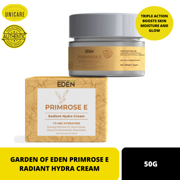 GARDEN OF EDEN PRIMROSE E RADIANT HYDRA CREAM 50G | Lazada