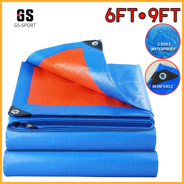 Tarpaulin Trapal Tolda Lona (9ft x 12ft) CANVAS Sun and Rain protection ...