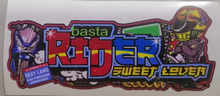 BASTA RIDER SWEET LOVER STICKER 4 INCHES WHOLE SALE AVAILABLE | Lazada PH