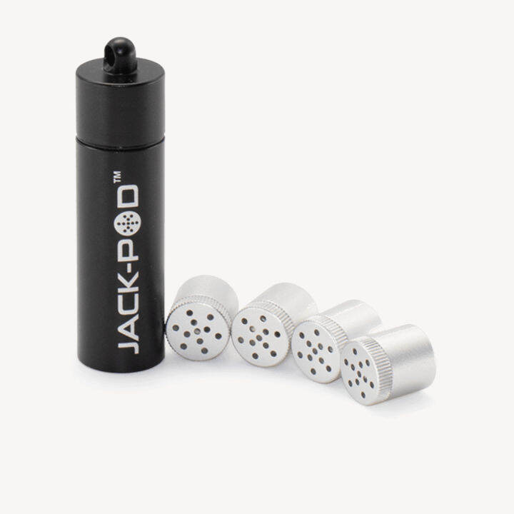 Jack-Pod Stash Tube +4 Jack-Pods (Black) หลอดเก็บกล่องบรรจุสมุนไพรแบบ ...