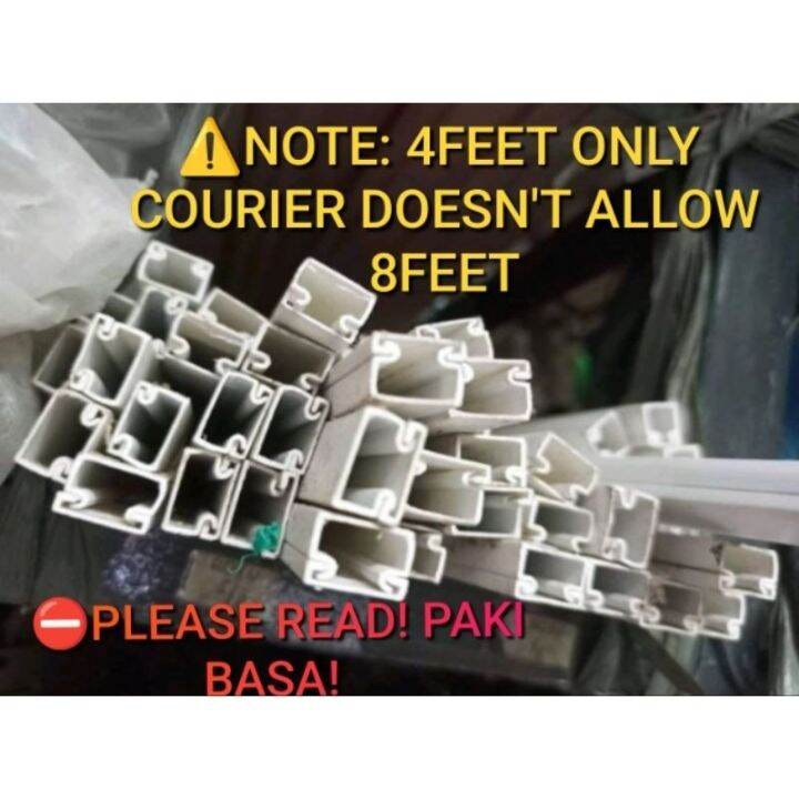 PLASTIC MOLDING/ PVC MOULDING 4FEET ONLY PANG COVER SA MGA ELEC WIRE 1/25/83/411-1/41-1/22 ...