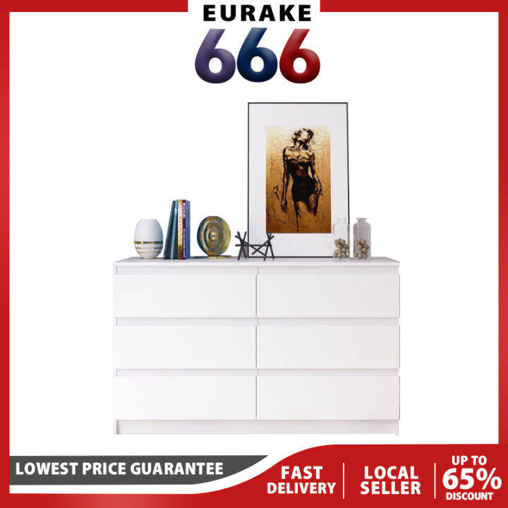 EURAKE Wooden Drawer Cabinet Nordic Style Chest Of Drawer Cabinet Multi-layer Cabinet For ...