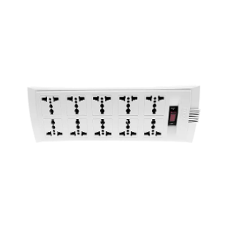 Omni WEU-110 PK Universal Outlet Extension Cord 10 Gang with Switch 1. ...