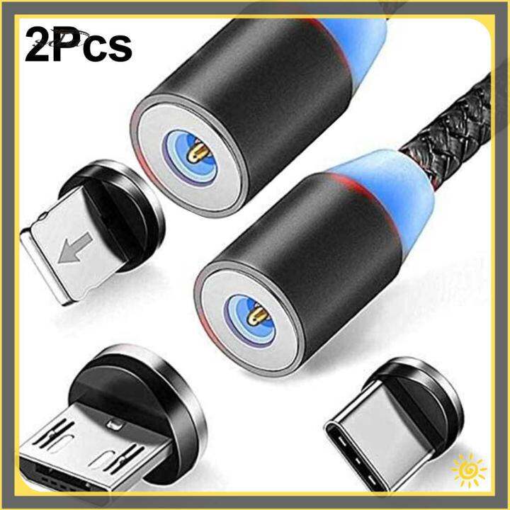 Pack of 2 Statik 360 Magnetic Charging Cable 360° and 180 Rotating ...