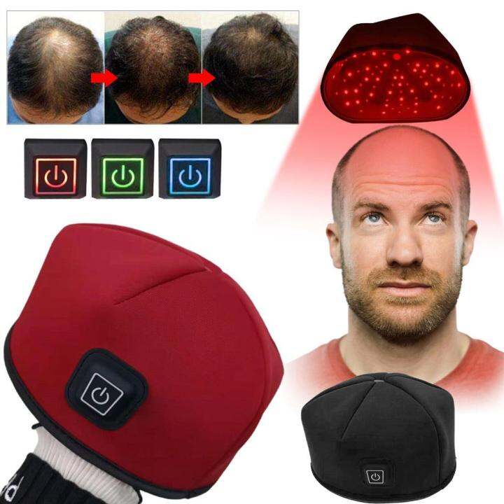 GORGESITY Hair Scalp Treatments Red Hair Treatment Hat Black LED ...