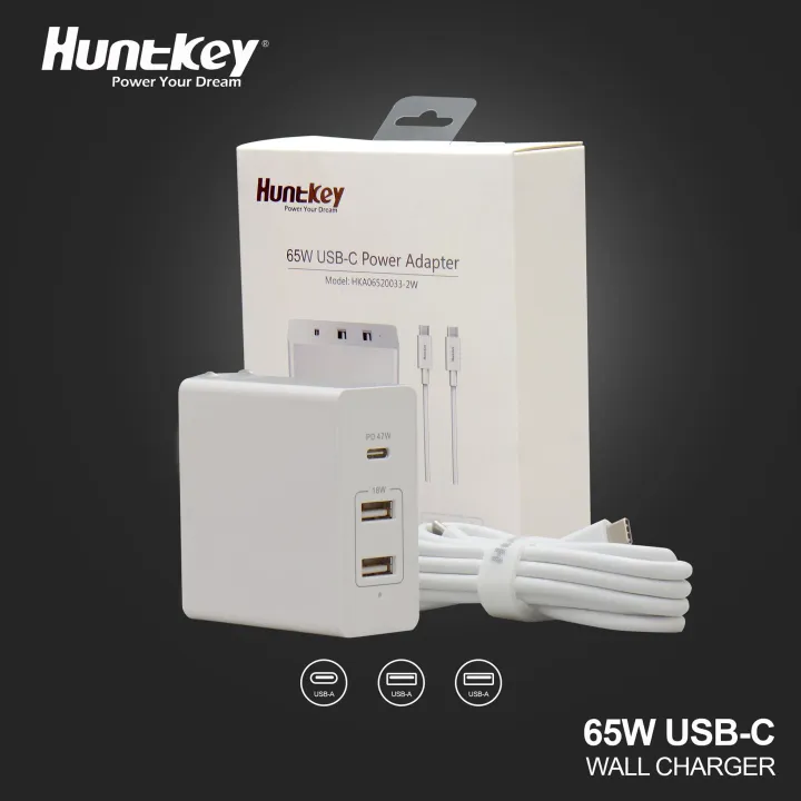 Huntkey 65W USB-C Power Adapter | Huntkey | 65W | USB-C Power Adapter ...
