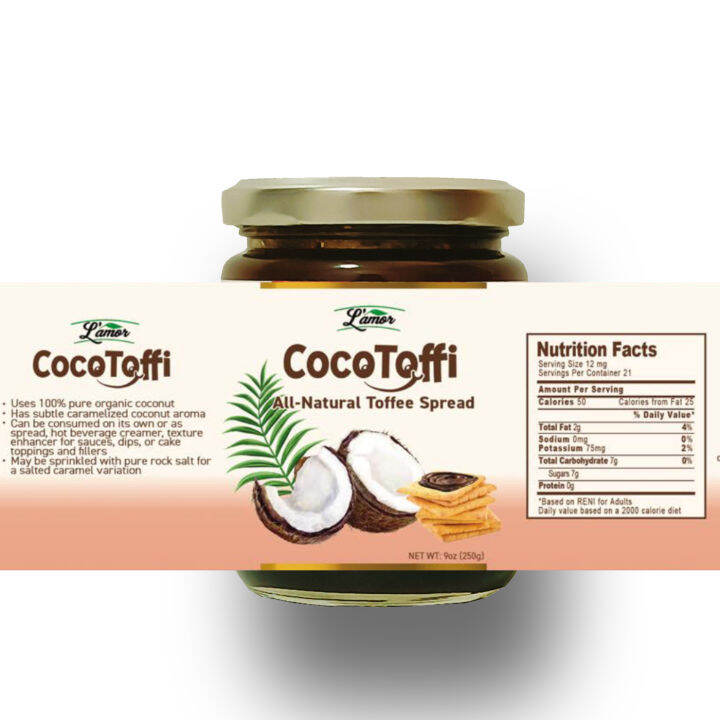L'amor Coco Toffi Spread 250g | Christmas gift idea - healthy snack ...