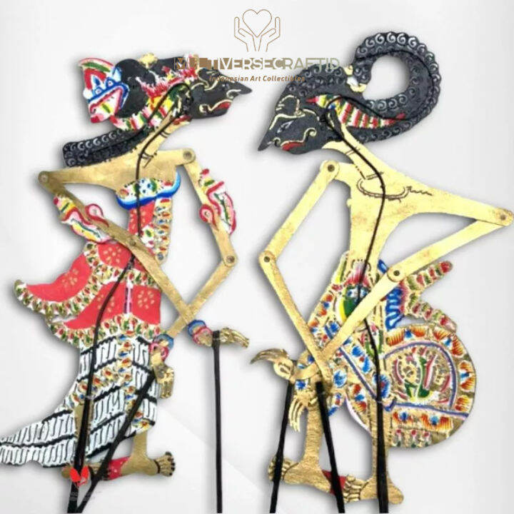 Wayang Kulit Sapi ASLI Arjuna dan Srikandi Gaya Solo/Surakarta Kualitas ...