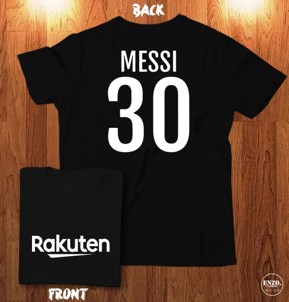 FOOTBALL PLAYER LIONEL MESSI RAKUTEN LOGO JERSEY COOL T-SHIRTS DESIGN ...