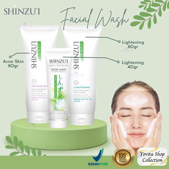 Shinzui Facial Wash Skin Lightening Face Wash | Lazada Indonesia