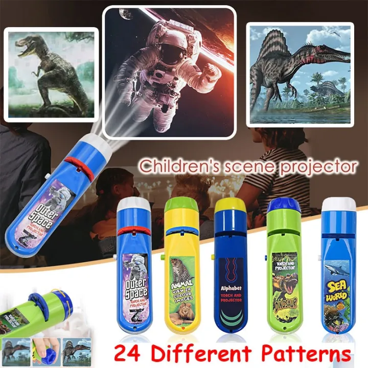 【Flash Sale】⚡COD⚡ 【COD】 Cartoon Dinosaur Toy Projectors Torch Projector ...