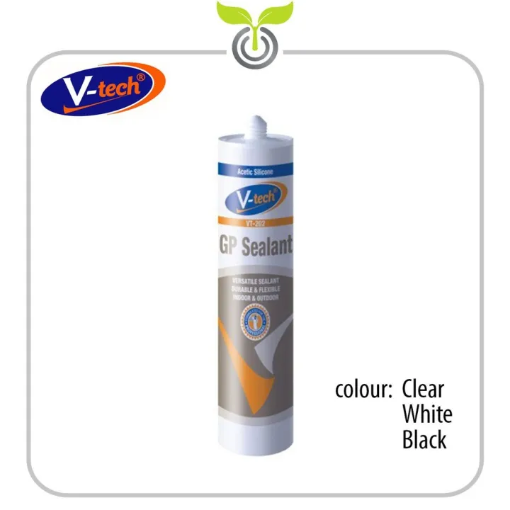 240ml V-Tech All Purpose Acetic Silicone Sealant(VT202) | Lazada