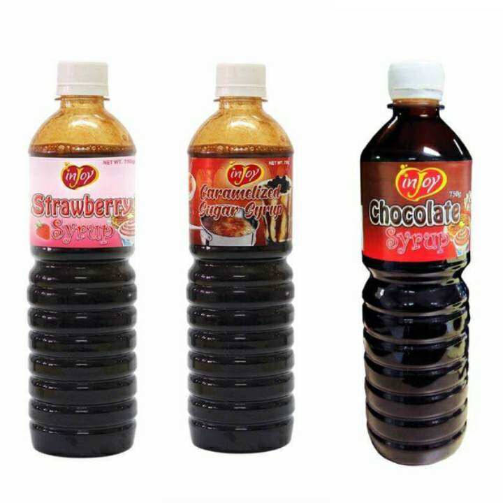 InJoy Chocolate Syrup Strawberry Caramelized Syrups for Milktea Frappe ...