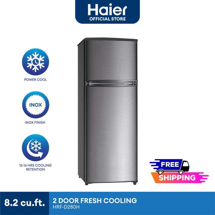 Haier HRF-D280H 8.2 cu. ft. Fresh Cooling Two Door Refrigerator (Inox ...