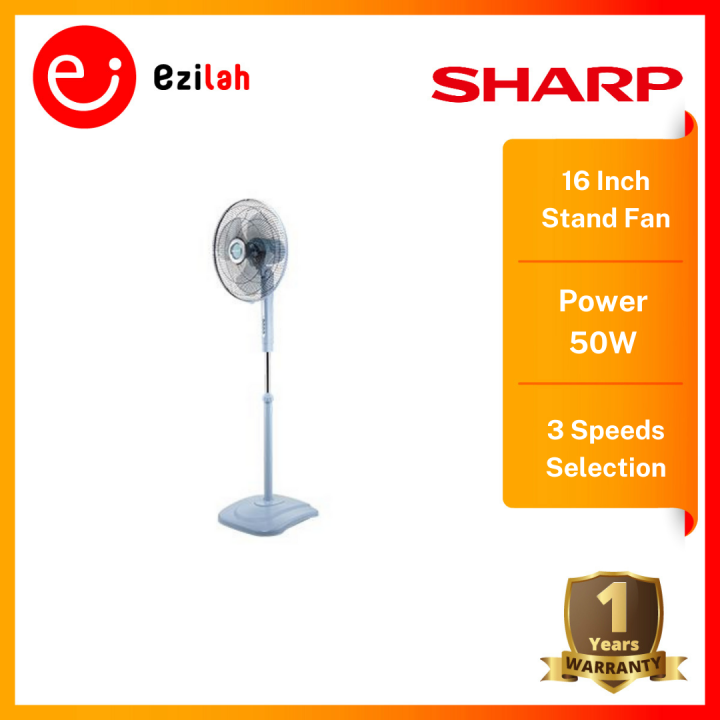 Sharp 16'' Stand Fan PJS-169BL | Lazada