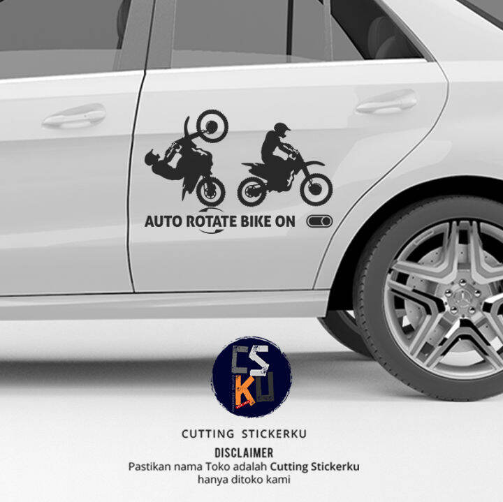 Cutting Stiker Auto Rotate Bike Variasi Motor Mobil Sticker Dirt Trail ...