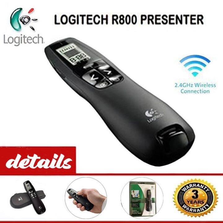 Logitech R800 Wireless Presenter With Laser Pointer Red Light | Lazada PH