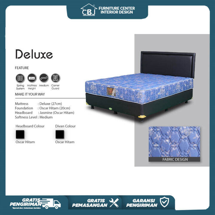 Central Kasur Springbed Deluxe - Full Set Calista Kotak - 180x200 ...
