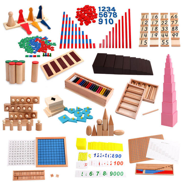 Montessori Home Edition Sensory Mathematics Teaching Aid Children Early ...