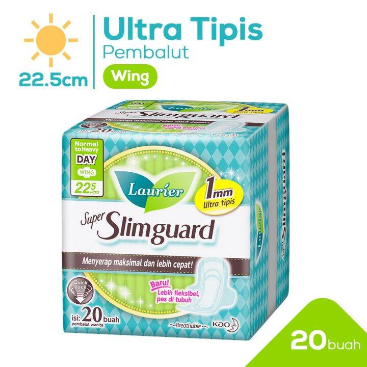 Laurier Super Slimguard Day Wing 22.5cm 20s | Lazada Indonesia