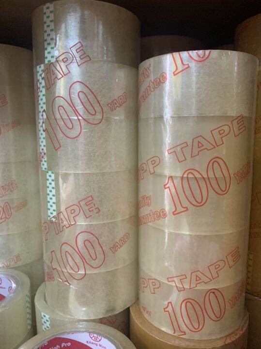 [ Hàng Mới] Cây 6 Cuộn Băng Keo 5f 100y Trong Đục Dán Thùng, Loại 1.2 kg, Băng Kéo Dính Chắc ...