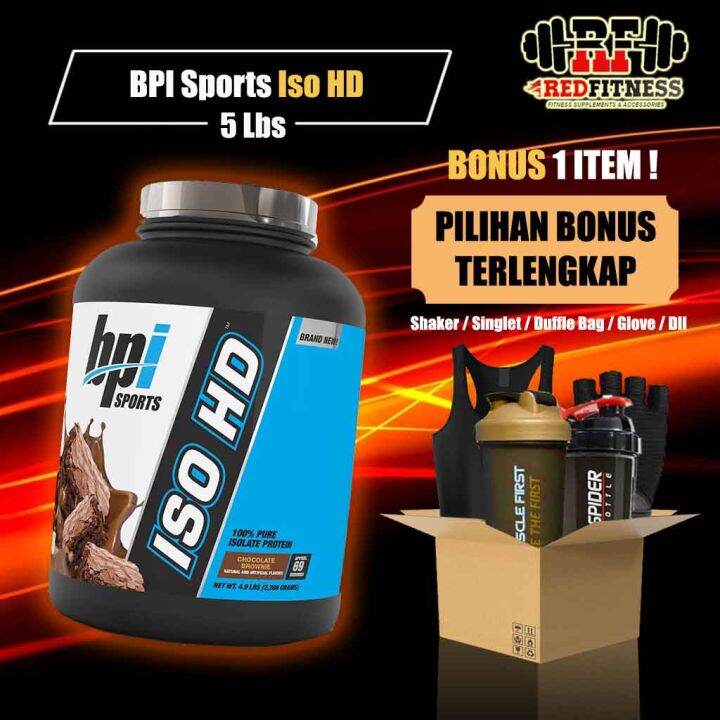 BPI Sports Iso HD 5 lbs Whey Protein Isolate Hydrolized 5lbs / 5 lb | Lazada Indonesia